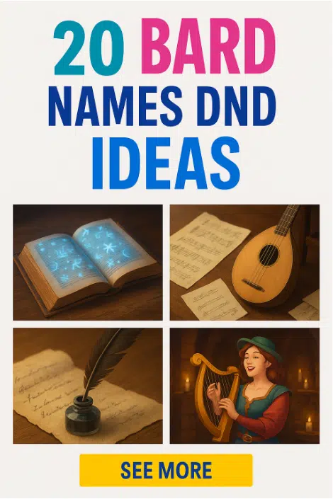 Bard Names DnD Ideas: Creative, Funny & Epic Picks For Your Next Character