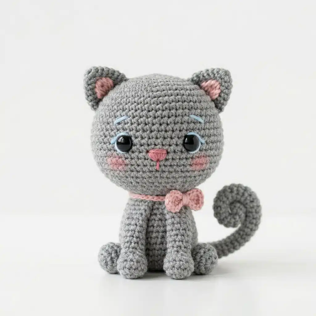 Cute Cat Amigurumi Crochet Pattern FREE