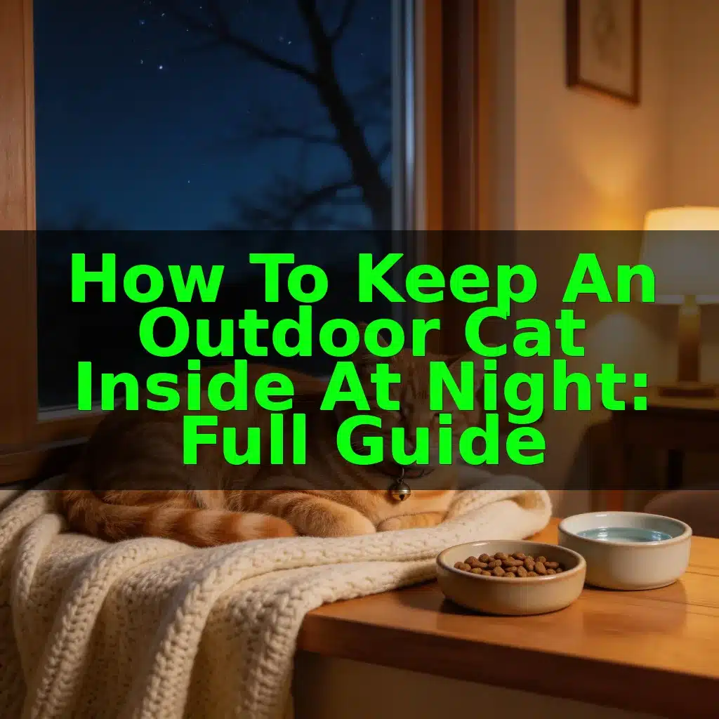 How To Keep An Outdoor Cat Inside At Night: Full Guide