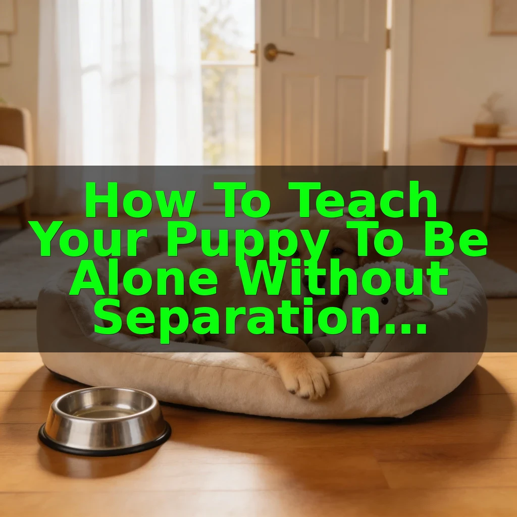 How To Teach Your Puppy To Be Alone Without Separation Anxiety